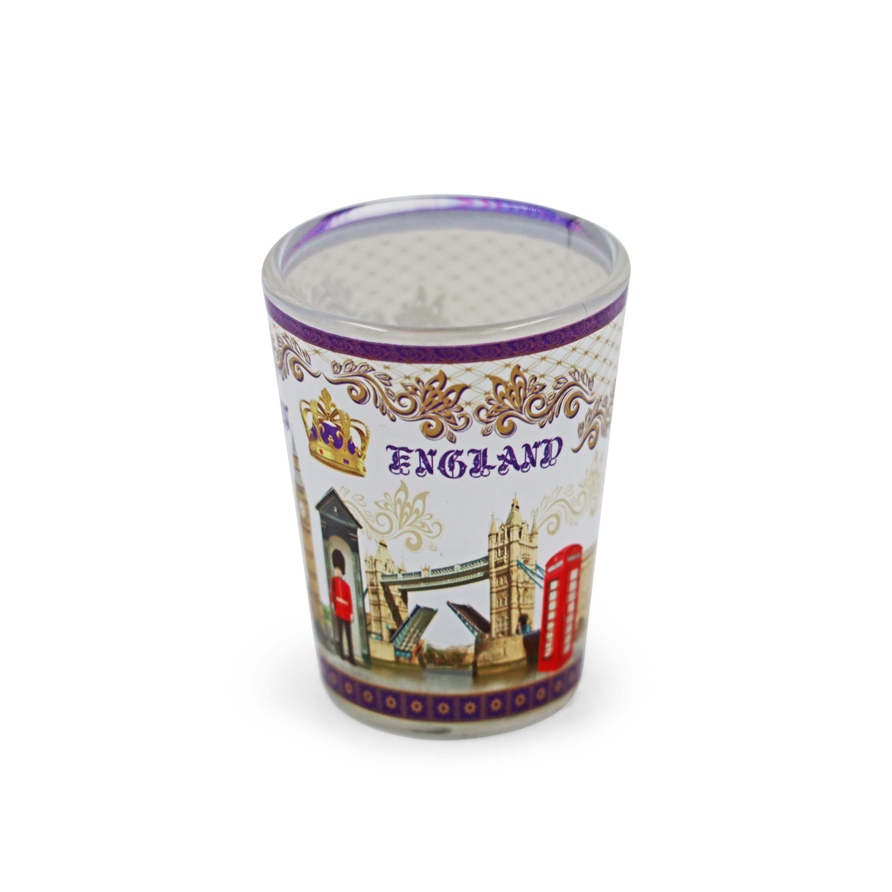 London Royal Shot Glass - Purple Crown Edition – British Gift Shop