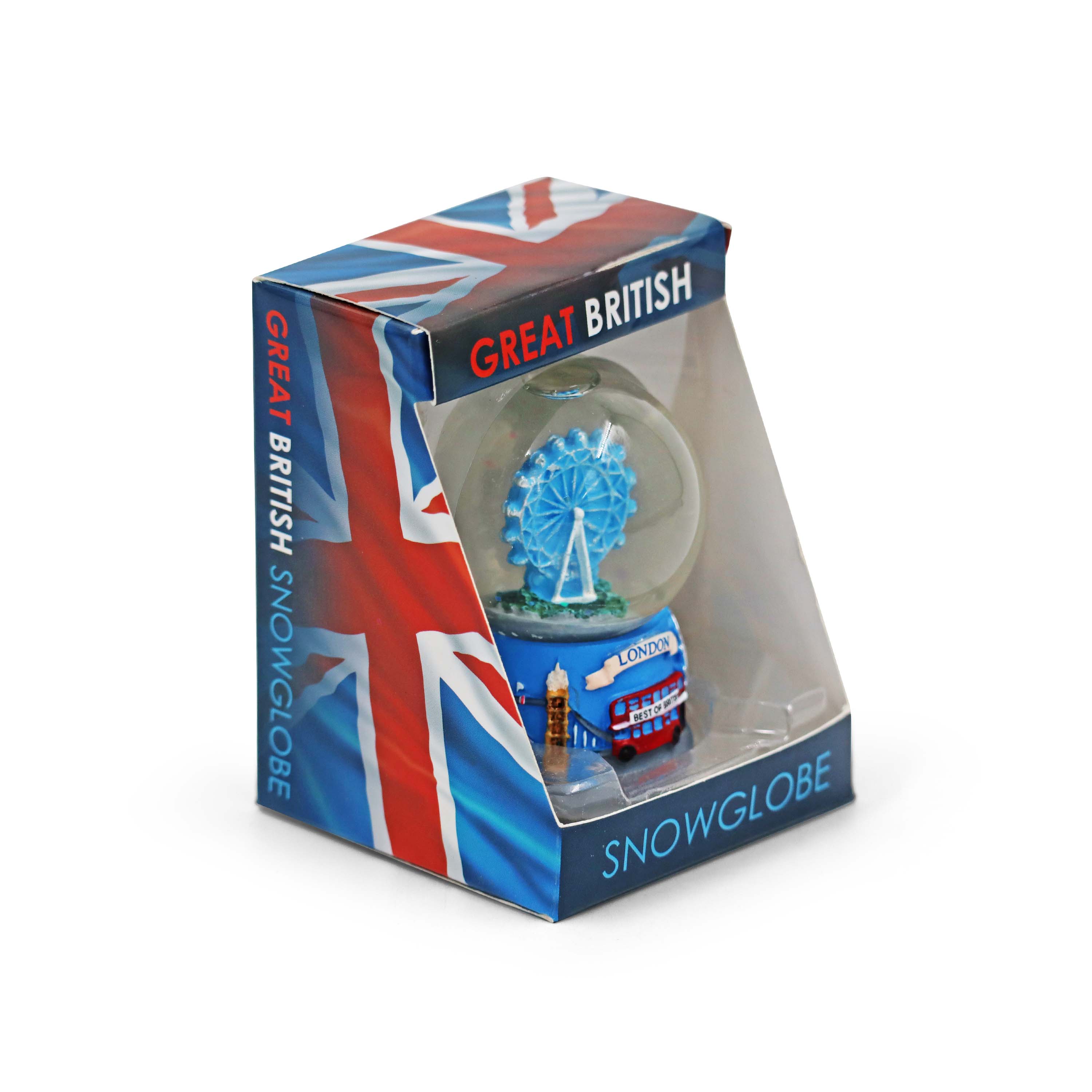 London Snow Globe Snow Storm - London Eye – British Gift Shop