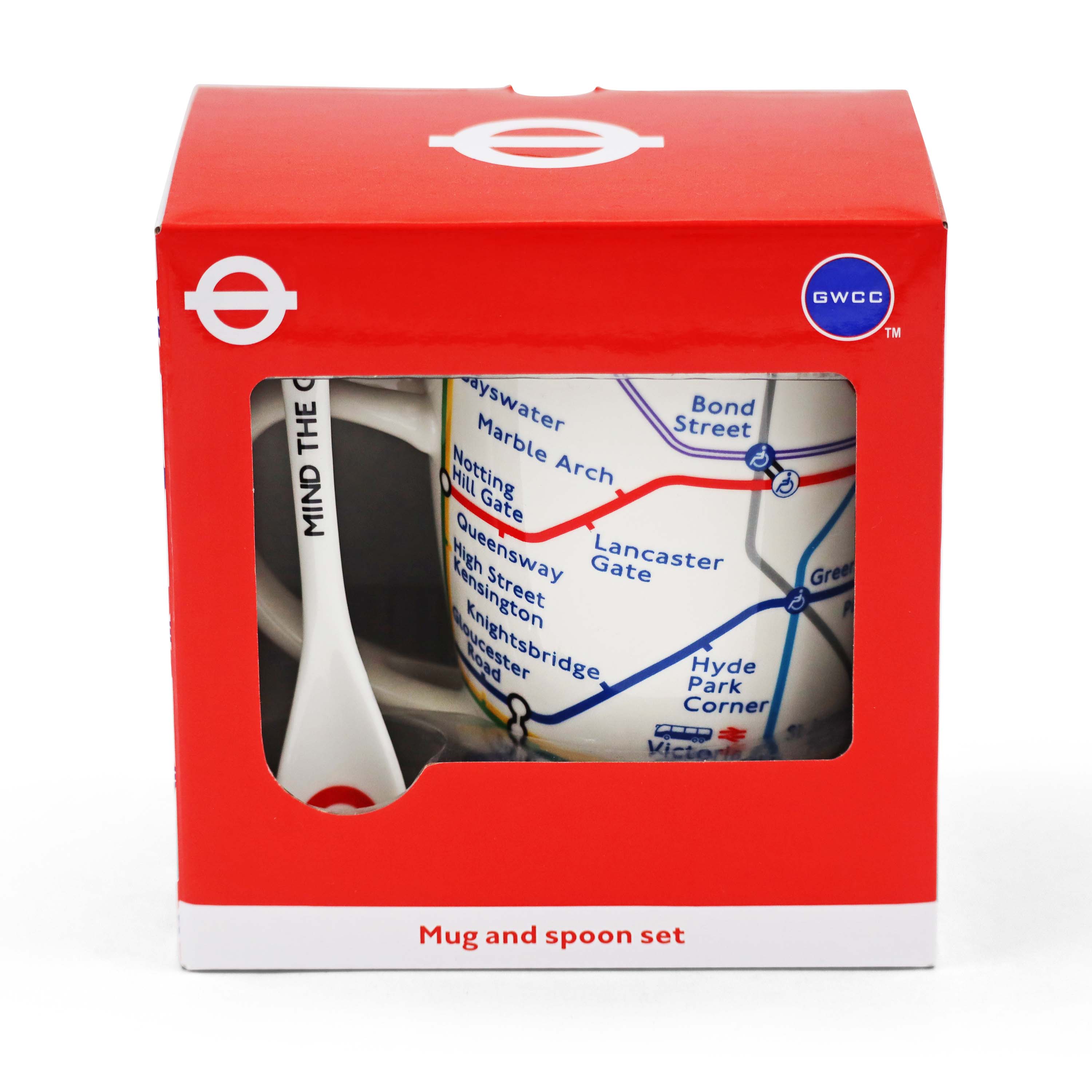 TFL London Underground Mug & Spoon Set- British Gift Shop
