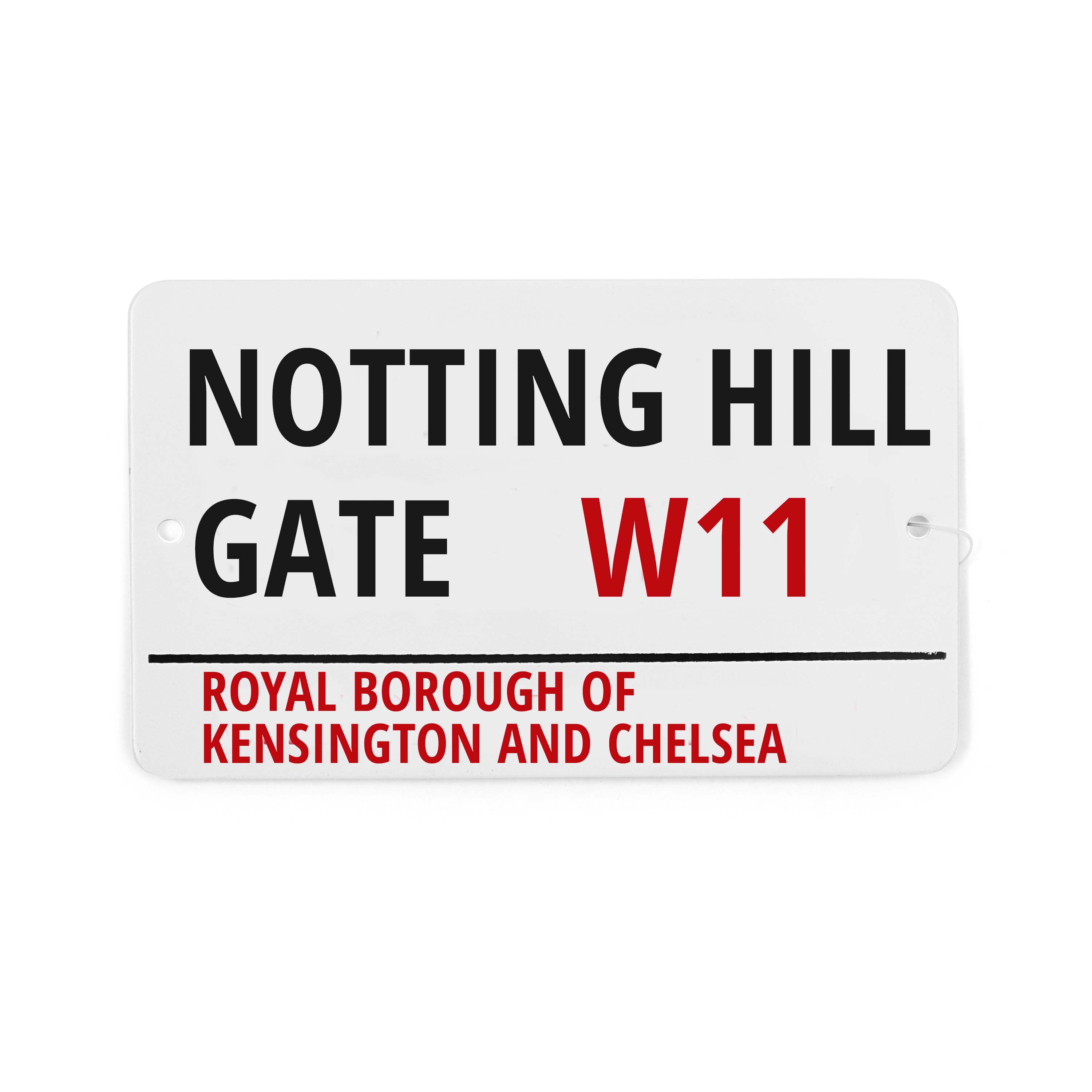 Notting Hill Gate Sign - Metal Tin Sign – British Gift Shop