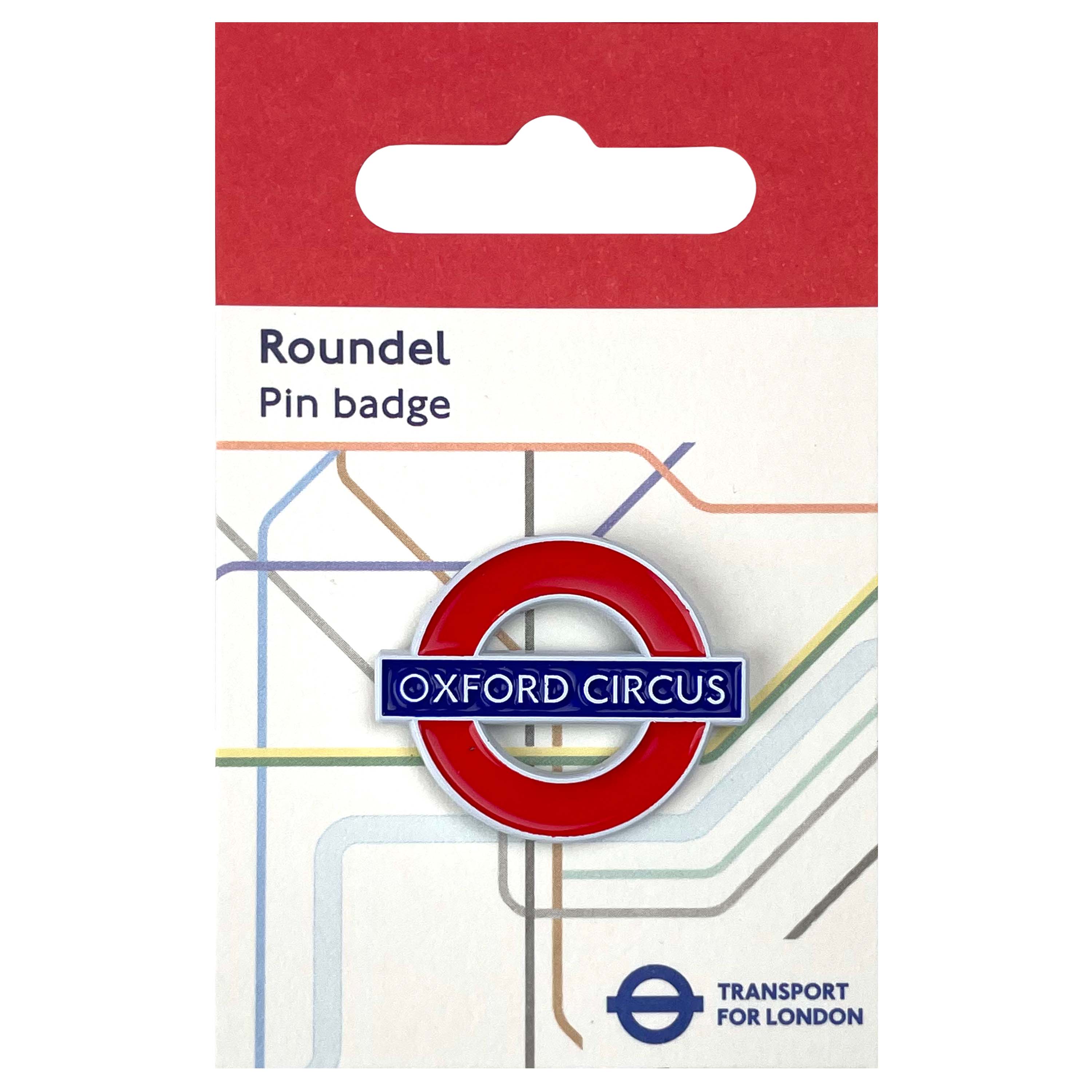 TFL Pin Badge - Oxford Circus – British Gift Shop