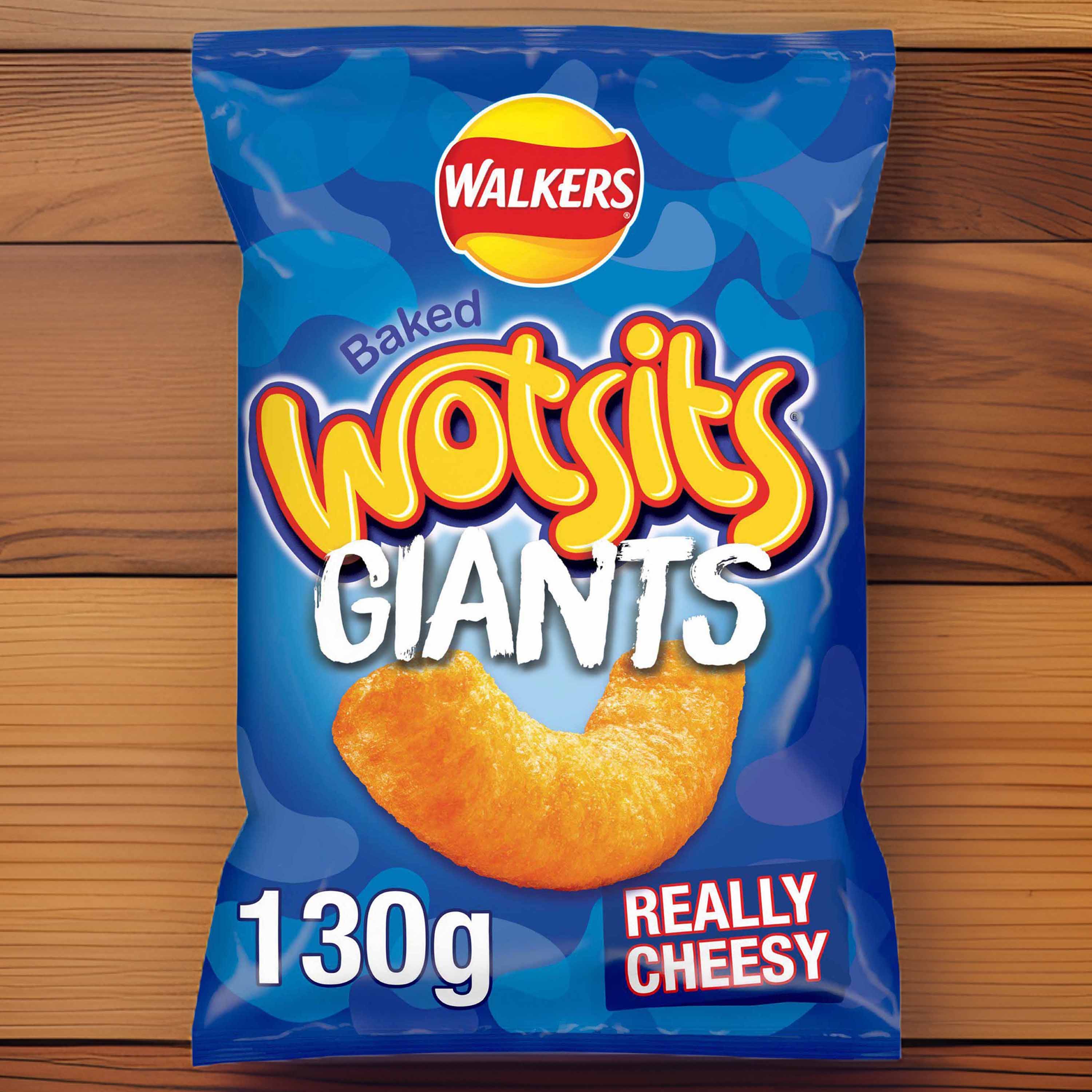 Walkers Wotsits Giants Really Cheesy Crisps - 130g (Sharing Bag ...
