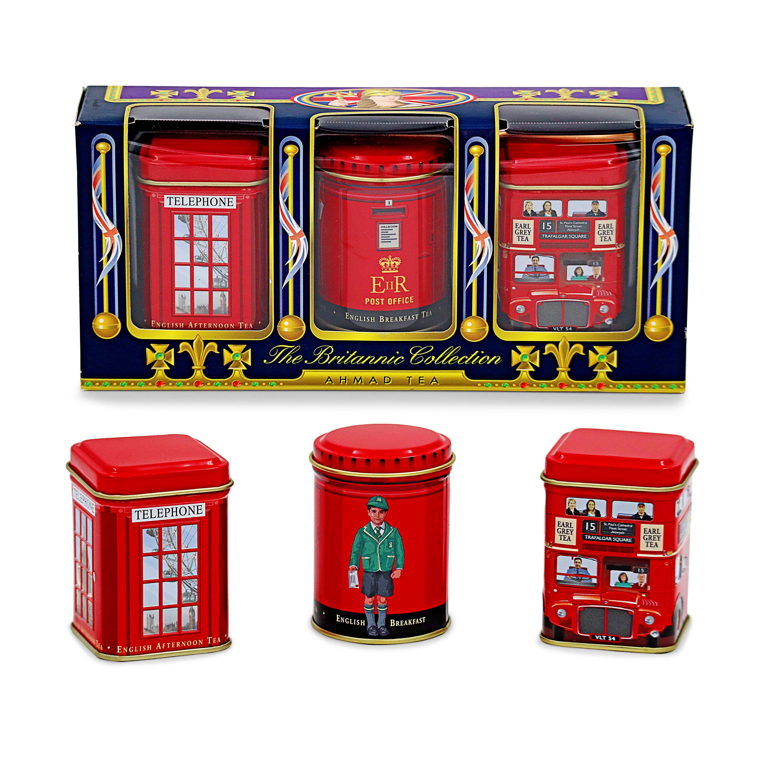 Britannic Collection Tea Caddy Gift Set 75g - British Gift Shop