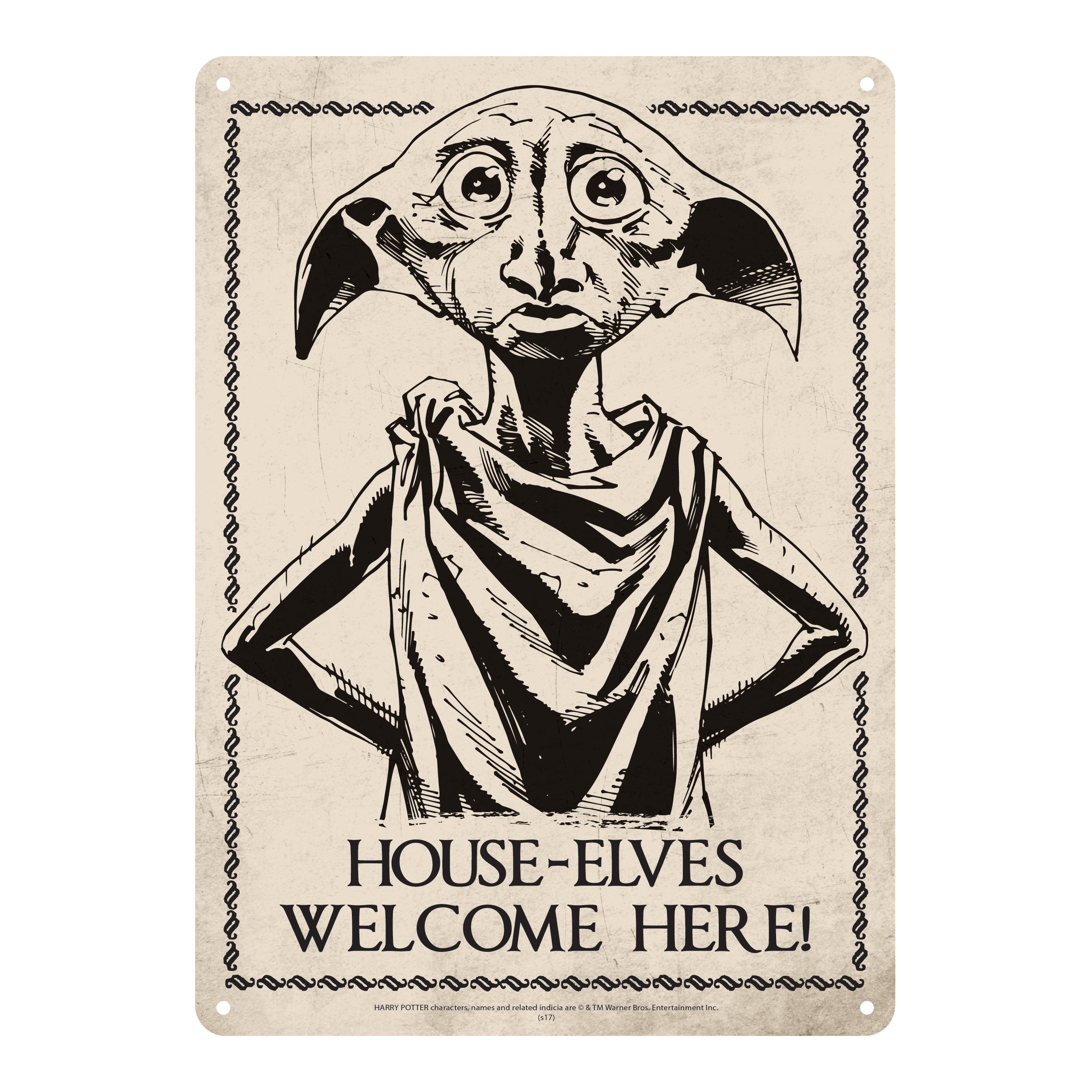 Harry Potter Dobby Tin Sign - Official Licensed Merchandise – British ...