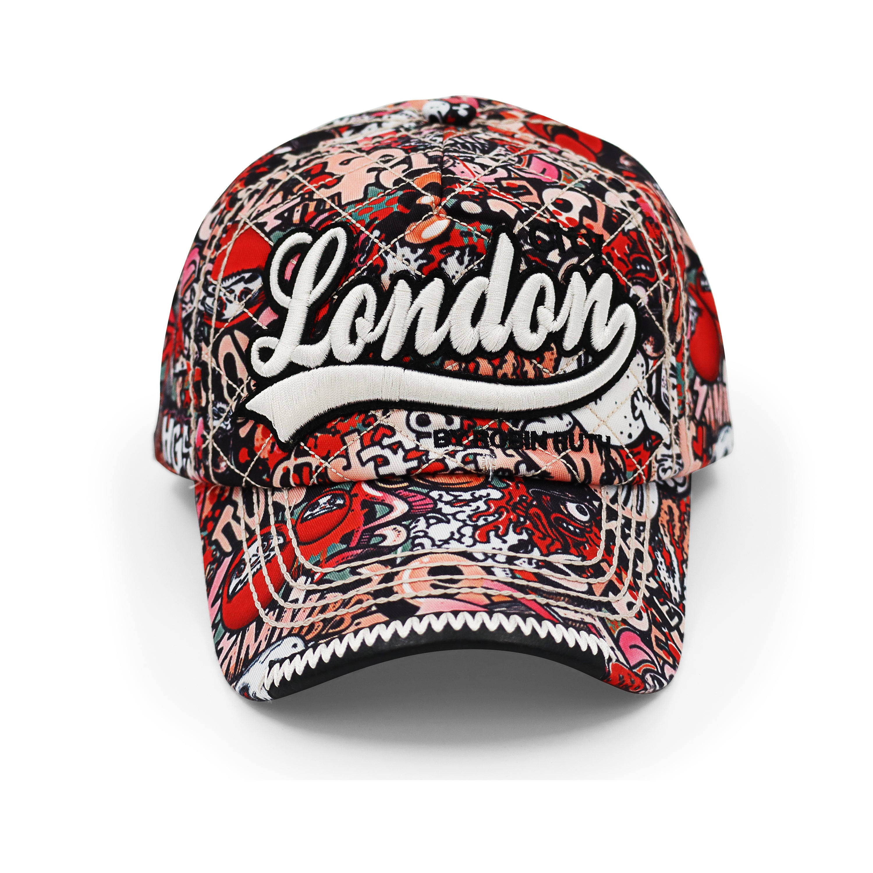 London Multi-Coloured Graffiti Snapback Cap – British Gift Shop