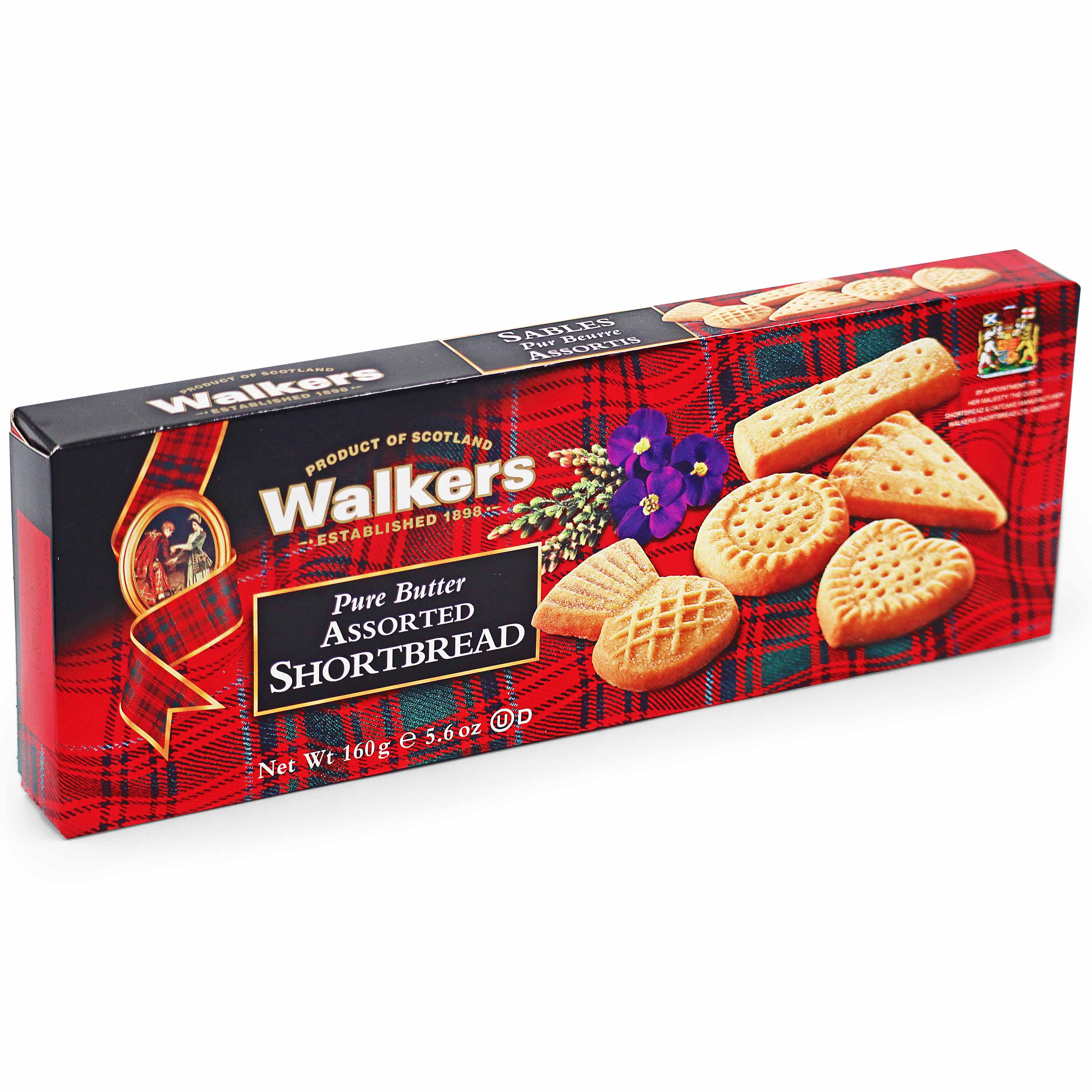 Walkers Shortbread Assorted Shapes 160g - Scottish Shortbread – British ...